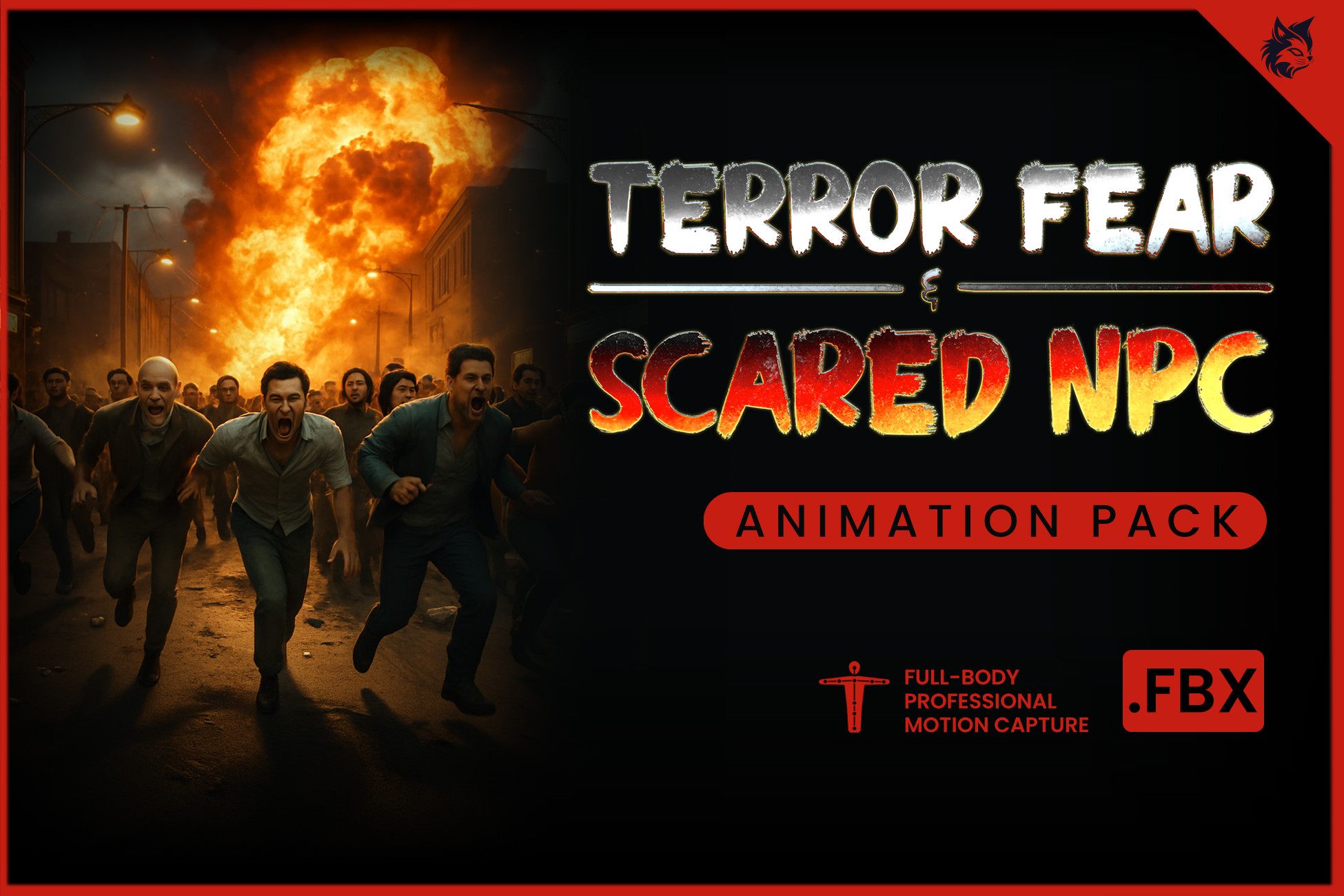 Terror Fear and Scared NPC Animation Pack by The Mighty Cat Games