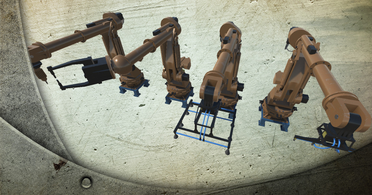 Industrial Robots PBR | 3D 工場用品 | Unity Asset Store