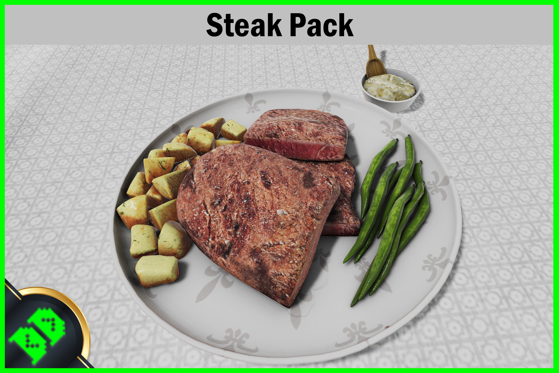 Steak Pack | 3D 食物 | Unity Asset Store