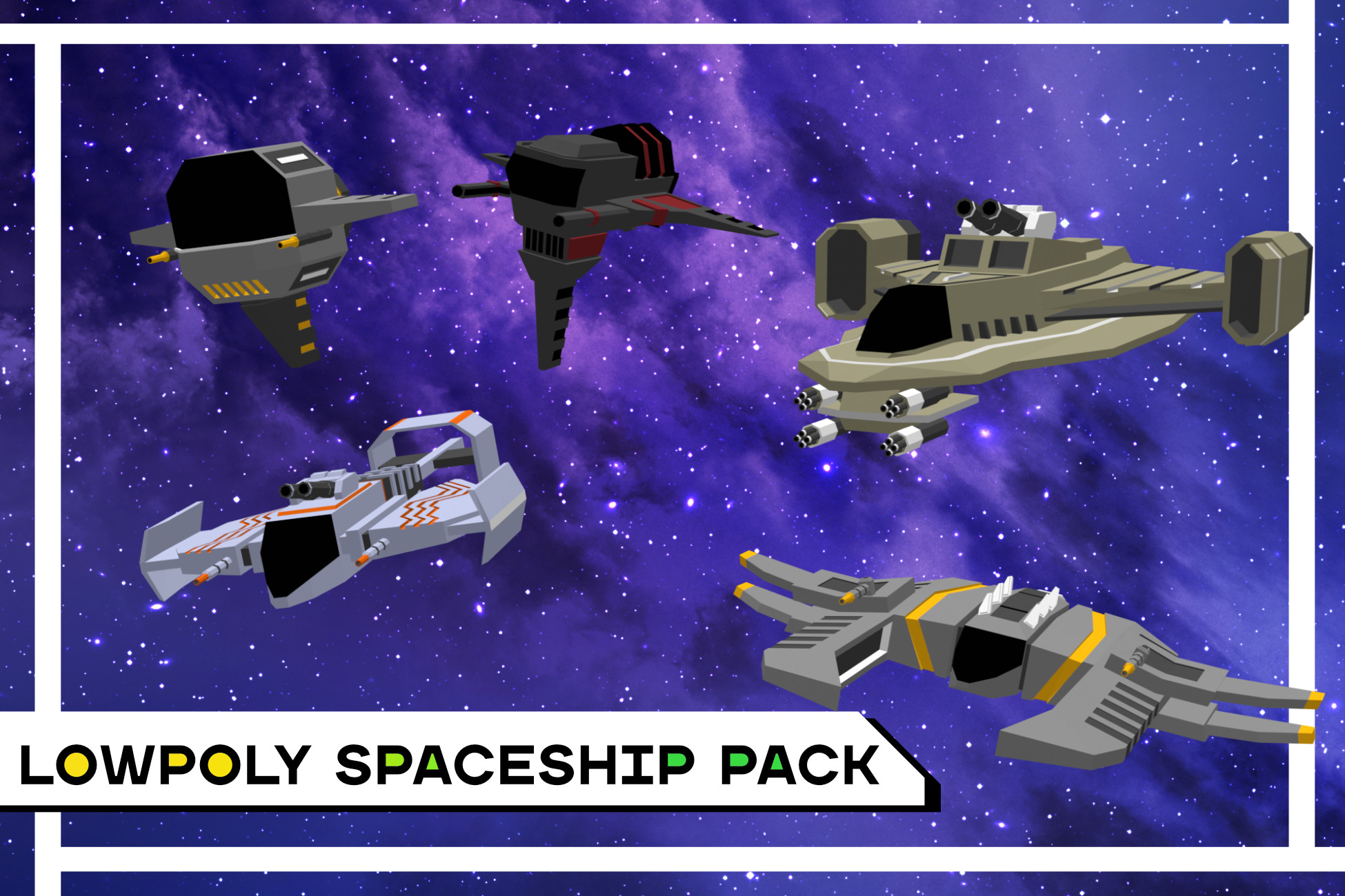 LowpolySpaceshipPack | 3D Space | Unity Asset Store