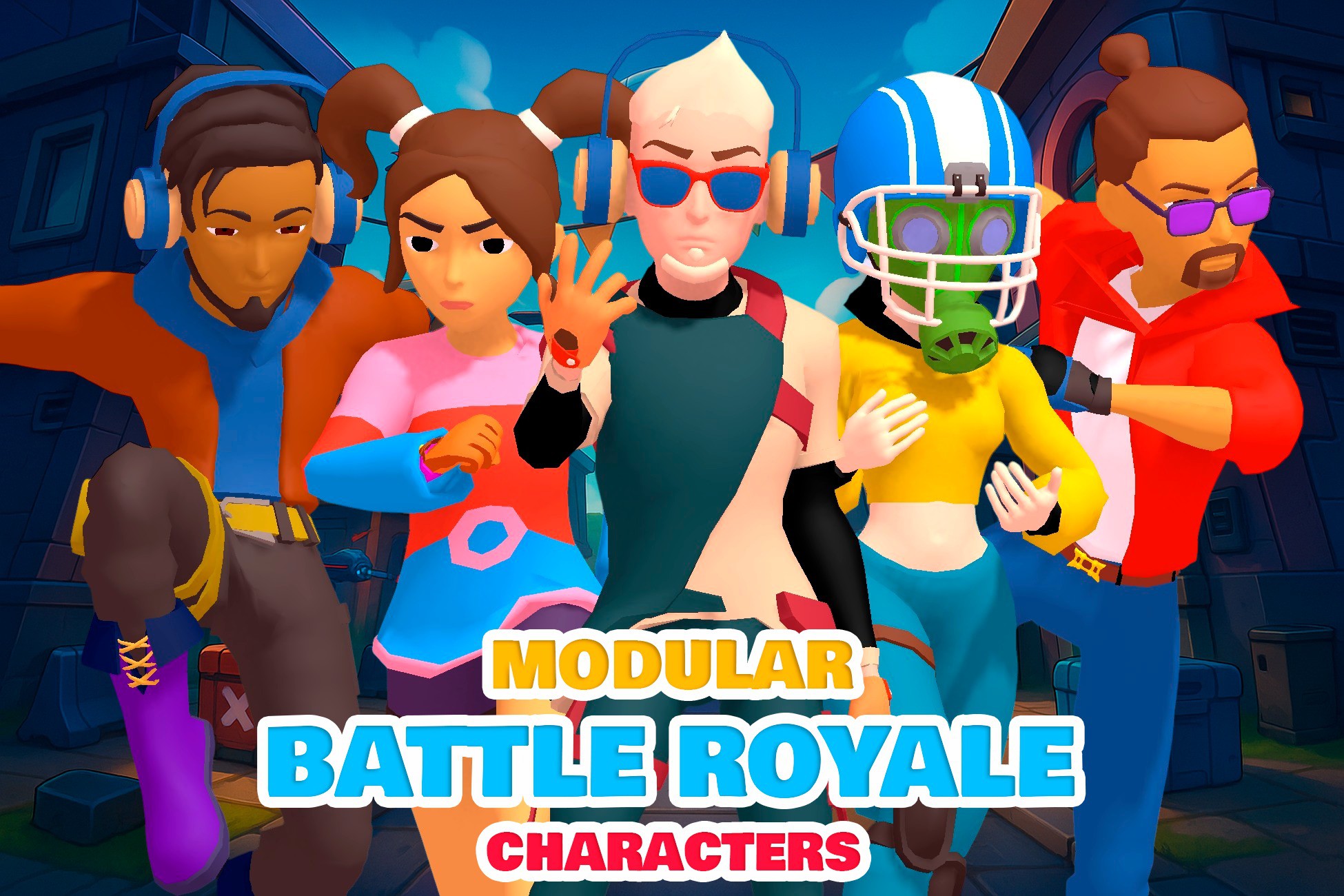 Stylized Battle Royale Characters | 3D 휴머노이드 | Unity Asset Store