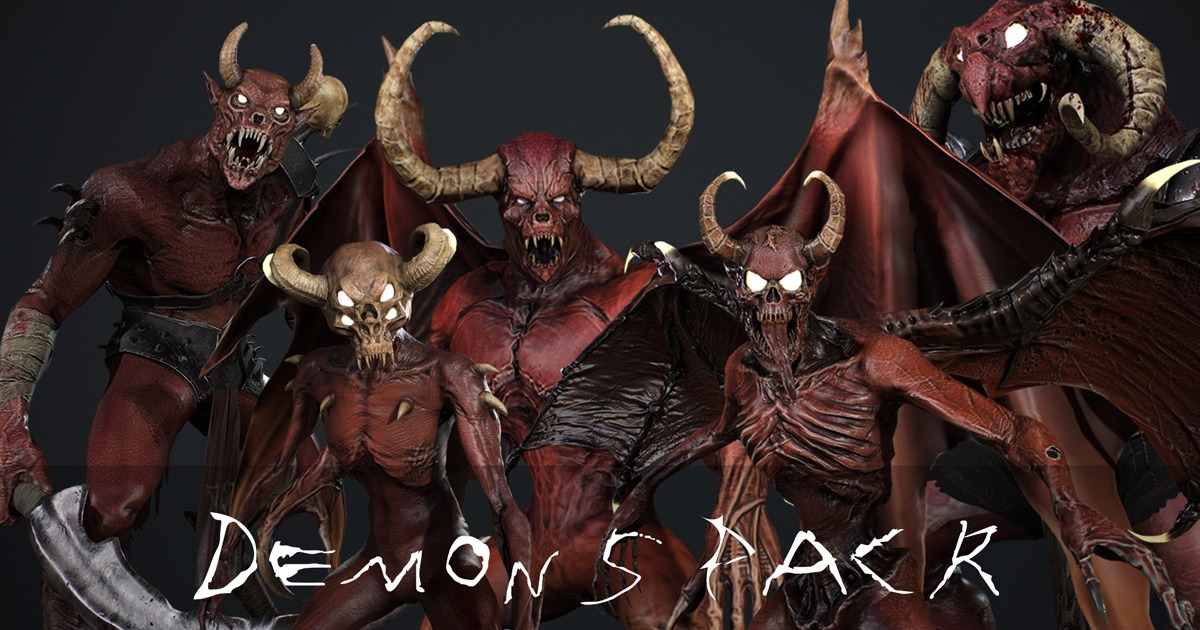 Demons_pack | 3D 캐릭터 | Unity Asset Store