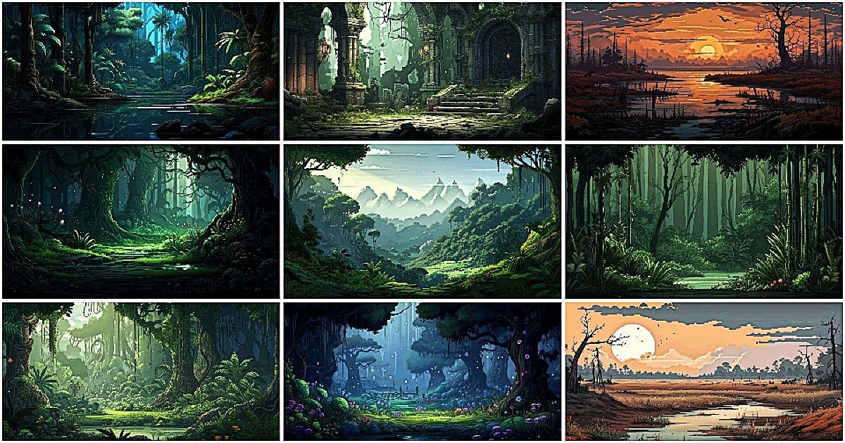 BACKGROUND - Pixel Jungle 2 | 2D Environments | Unity Asset Store