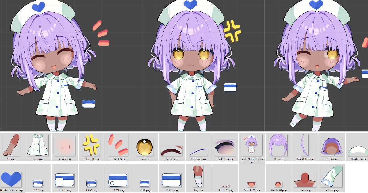 Guide_Nurse_TypeB | 2D Characters | Unity Asset Store