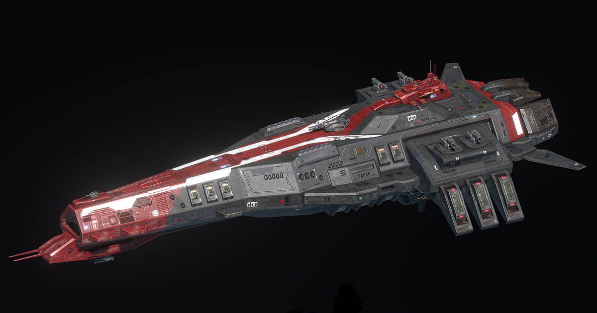 Spaceship Scythe Cruiser | 3D Space | Unity Asset Store