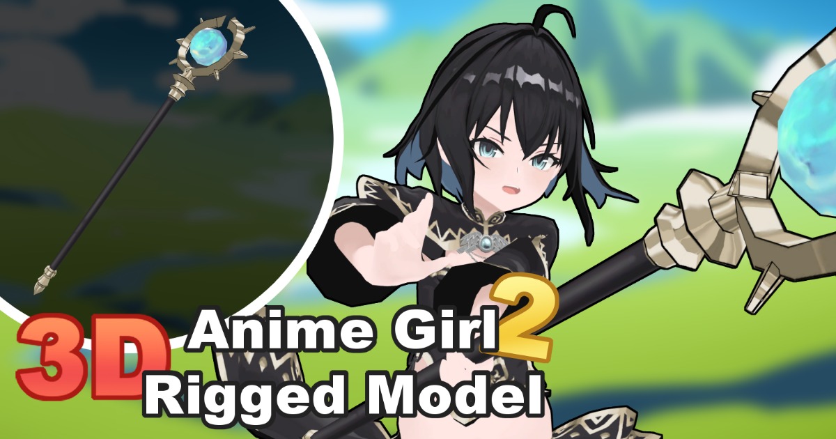 Anime Girl 3 Rigged 3DModel | 3D Humanoids | Unity Asset Store