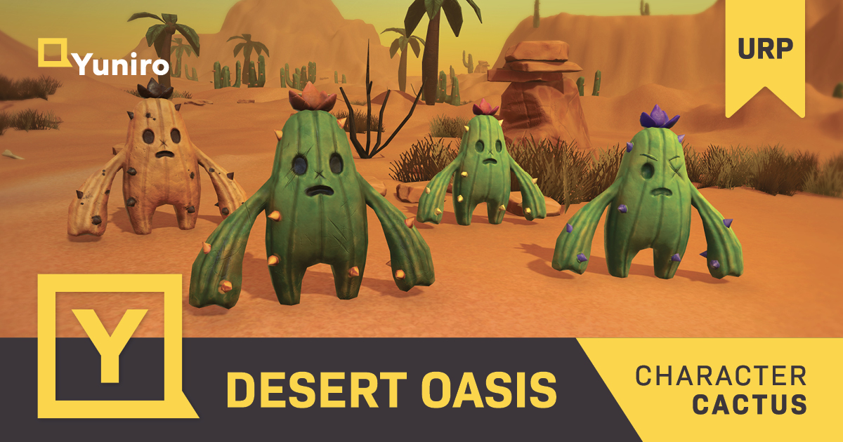 Desert Oasis - Cactus | 3D Characters | Unity Asset Store