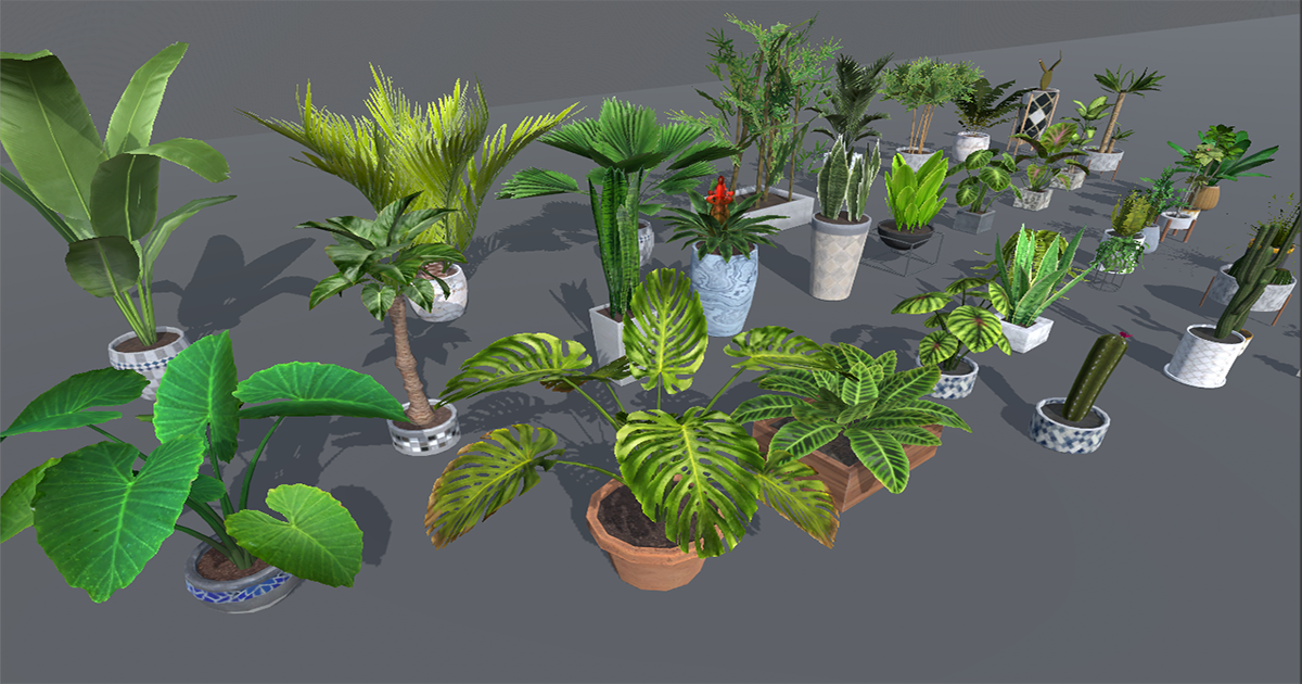 Indoor Plant Set | 3D Vegetation | Unity Asset Store