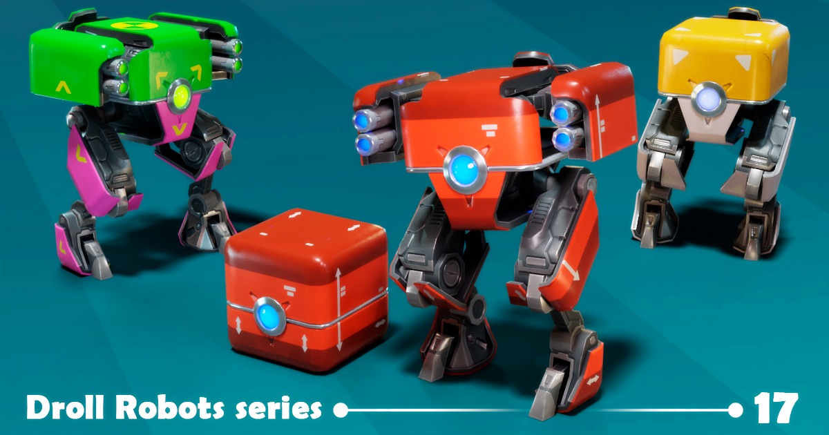 Droll Robot 17 | 3D Robots | Unity Asset Store