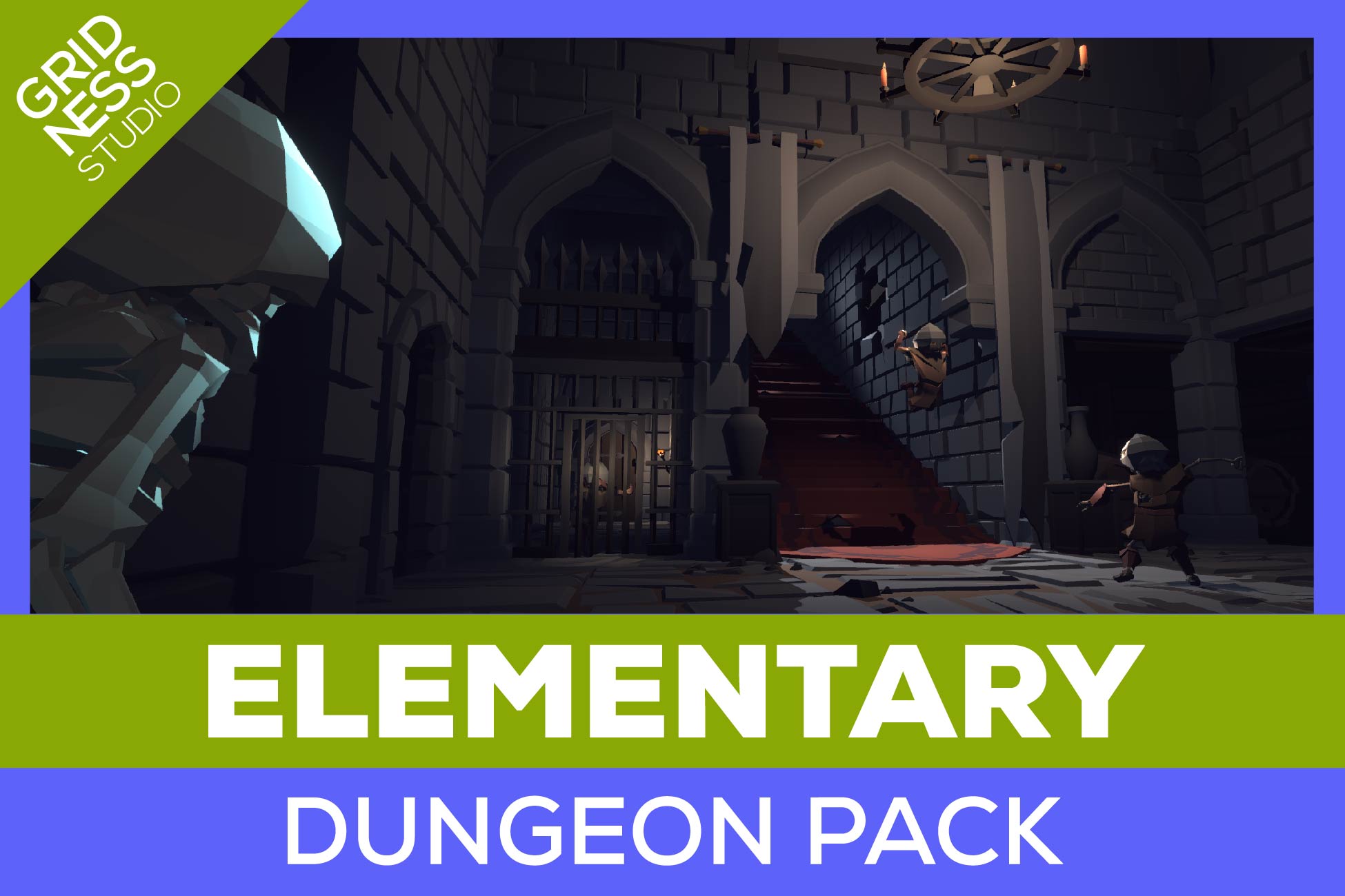 Elementary Dungeon Pack - Low Poly 3D Art by Gridness | 3D Dungeons ...