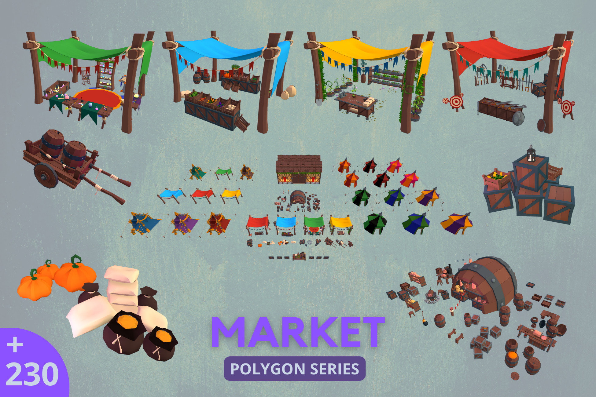 Fantasy Market Pack by Rutz | 3D Props | Unity Asset Store