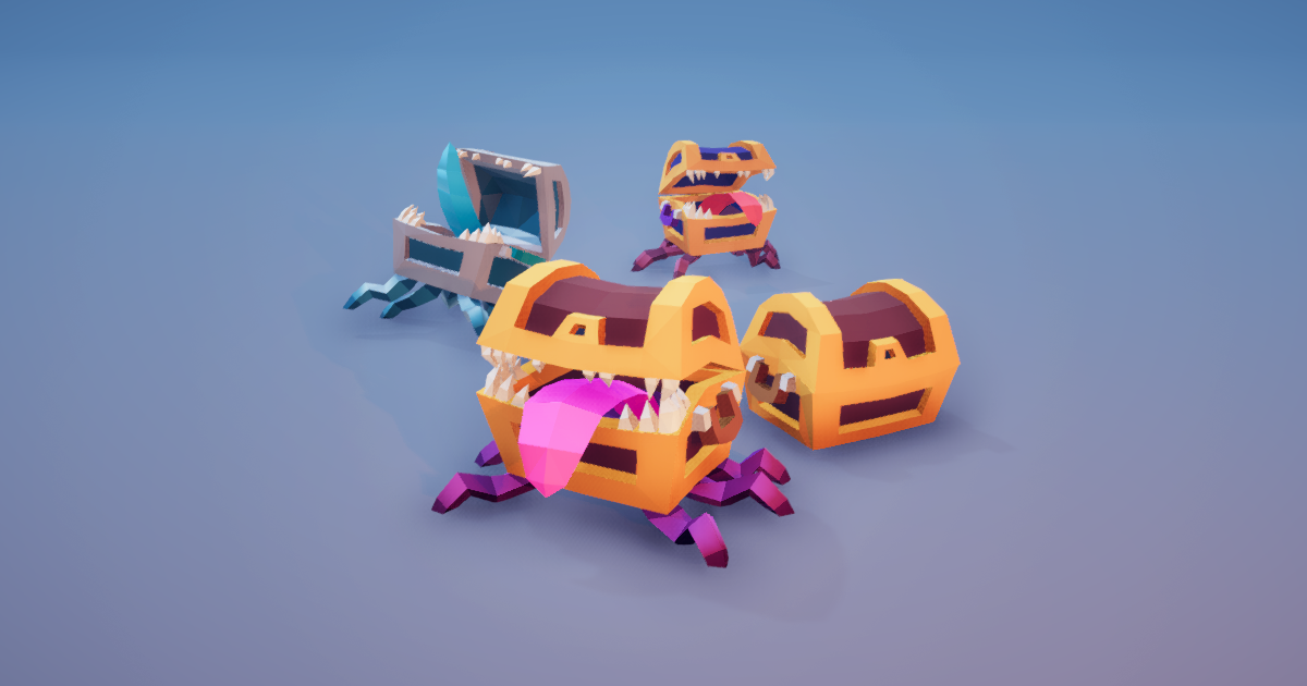 Polygonal - Treasure Chest | 3D Creatures | Unity Asset Store