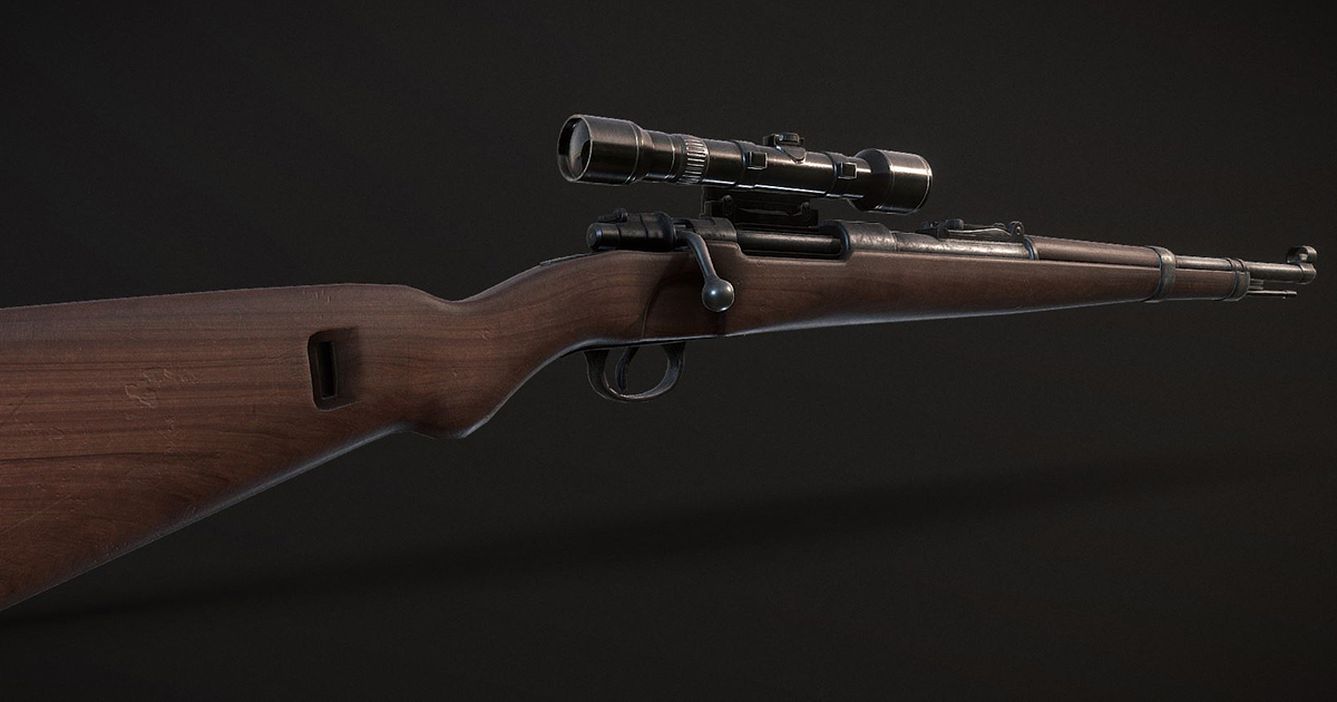 K98 WWII Sniper Rifle (Mobile) | 3D 枪支 | Unity Asset Store