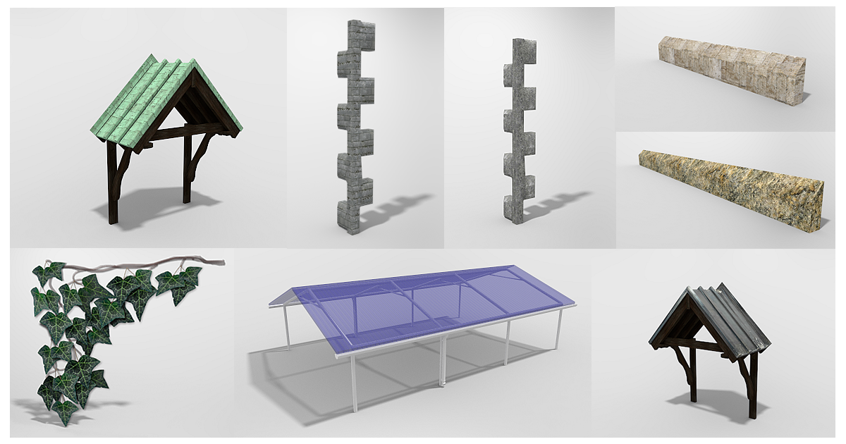 Architecture Adornment Pack01 | 3D Exterior | Unity Asset Store