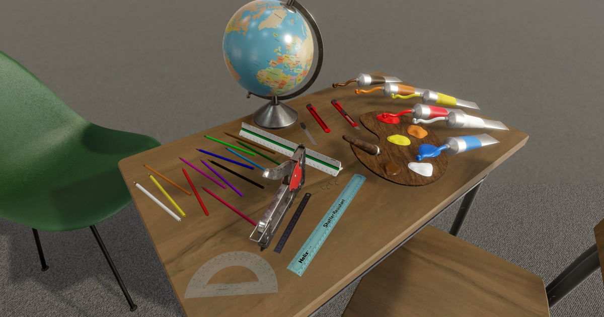 School Props | 3D Props | Unity Asset Store