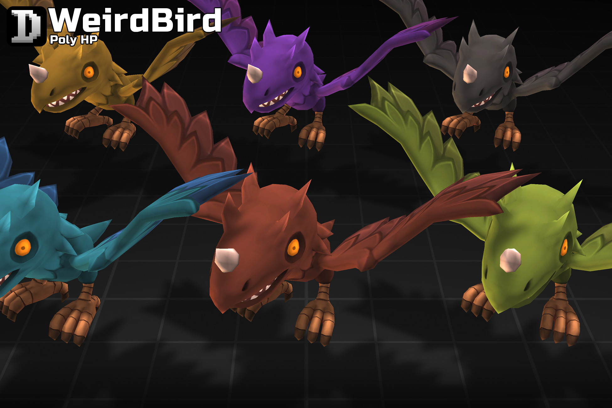 Poly HP - WeirdBird | 3D 생물 | Unity Asset Store