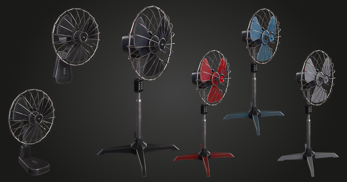 Fan Pack Vol. 1 | 3D Props | Unity Asset Store
