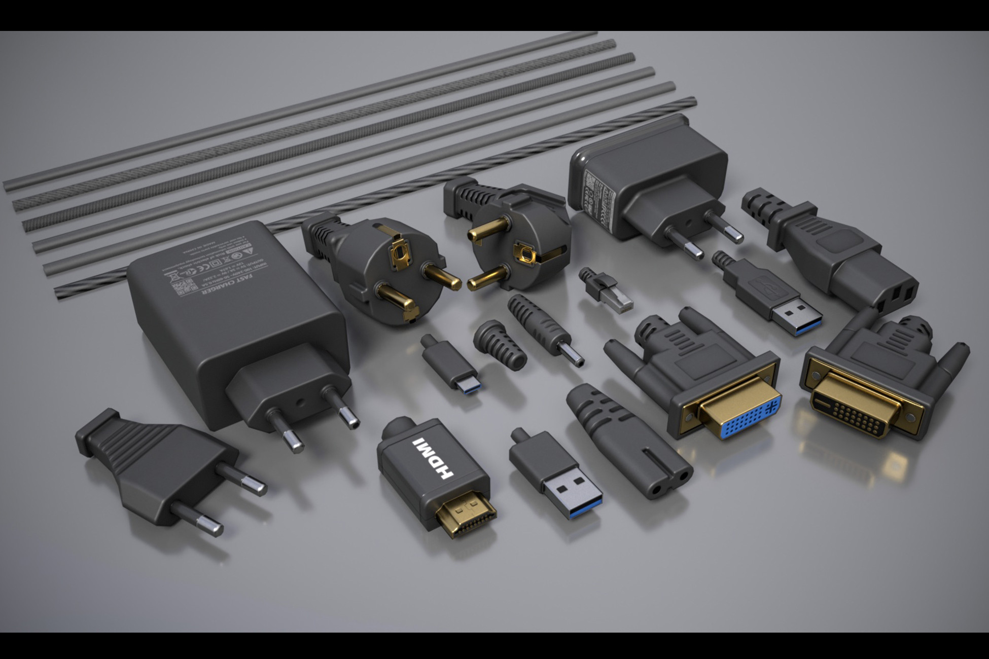 Plugs And Wires | 3D Props | Unity Asset Store
