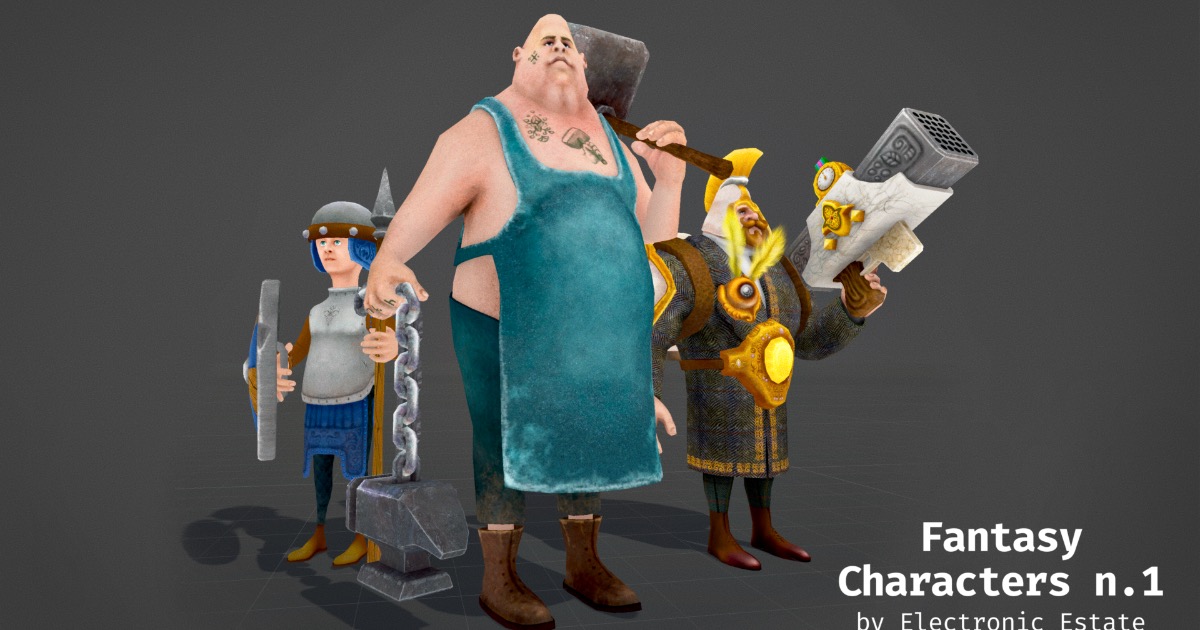 Fantasy Characters Pack n.1 | 캐릭터 | Unity Asset Store