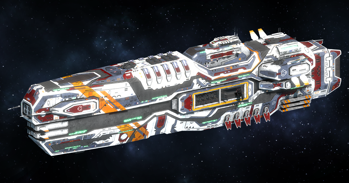 Spaceship Warcry Battleship | 3D Space | Unity Asset Store