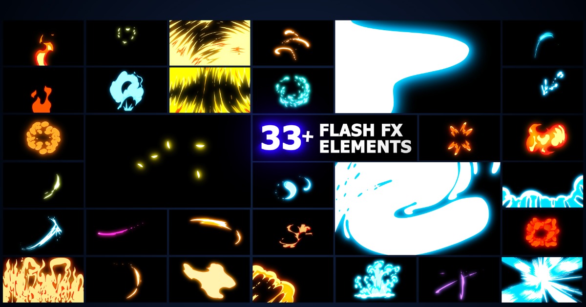 Flash FX Elements Pack 10 (04.10.23) | 2D Textures & Materials | Unity ...