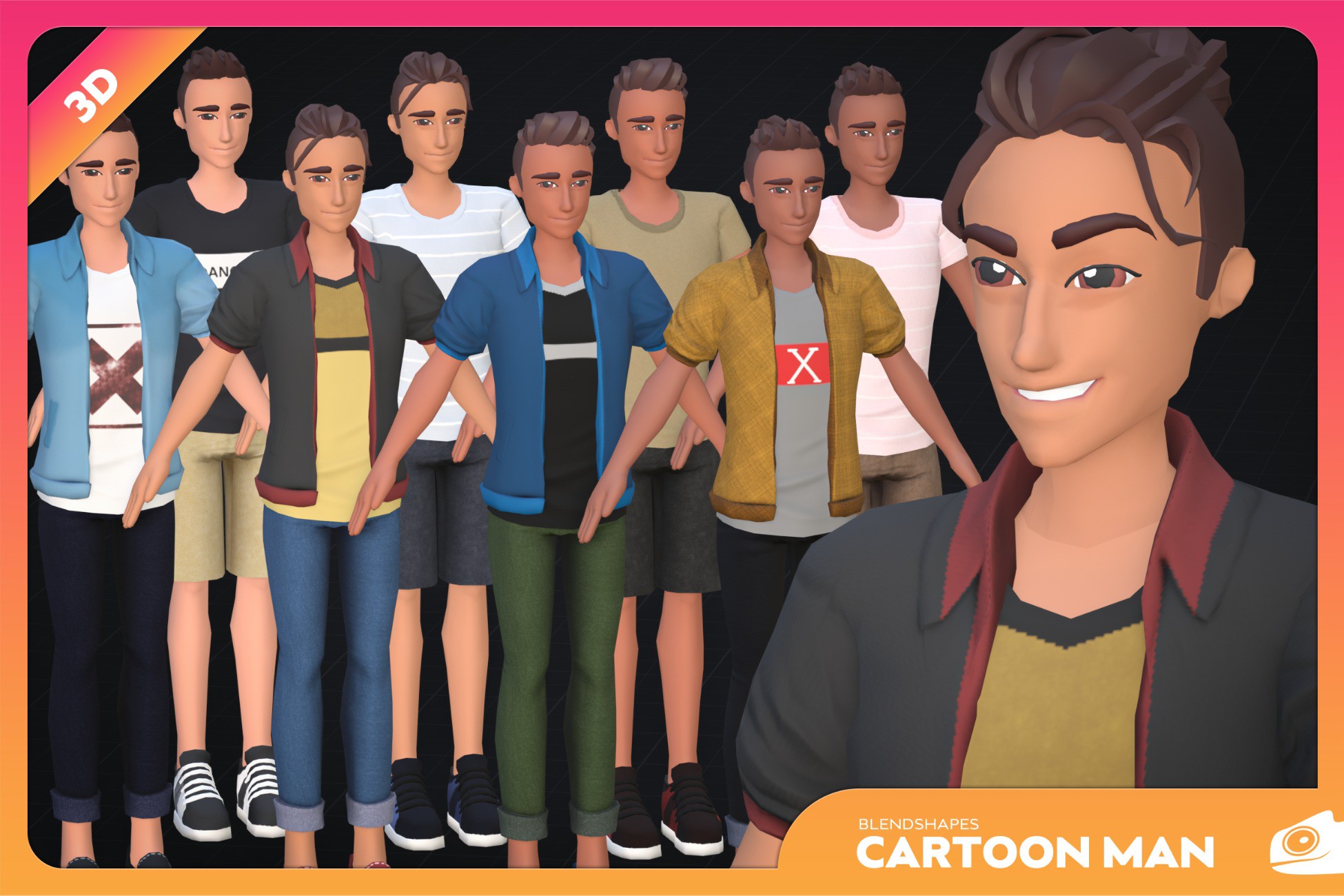 Cartoon Man | 3D Characters | Unity Asset Store