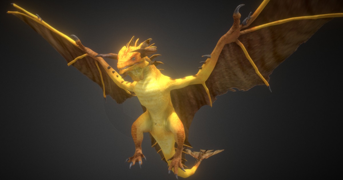 Great Wyvern Thunder v1 | 3D Creatures | Unity Asset Store