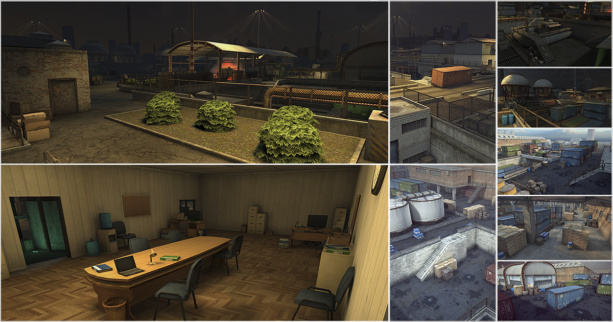 RPG/FPS Game Assets for PC/Mobile (Industrial Set v6.0) | 3D 工場 | Unity Asset Store