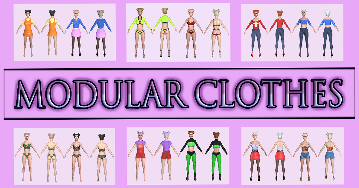 Maya Modular Girl | Characters | Unity Asset Store