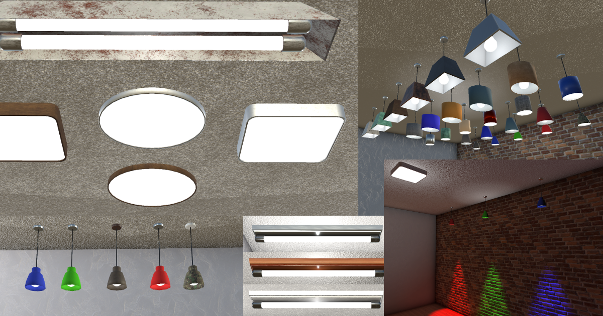 Ceiling Lights | 3D 道具 | Unity Asset Store