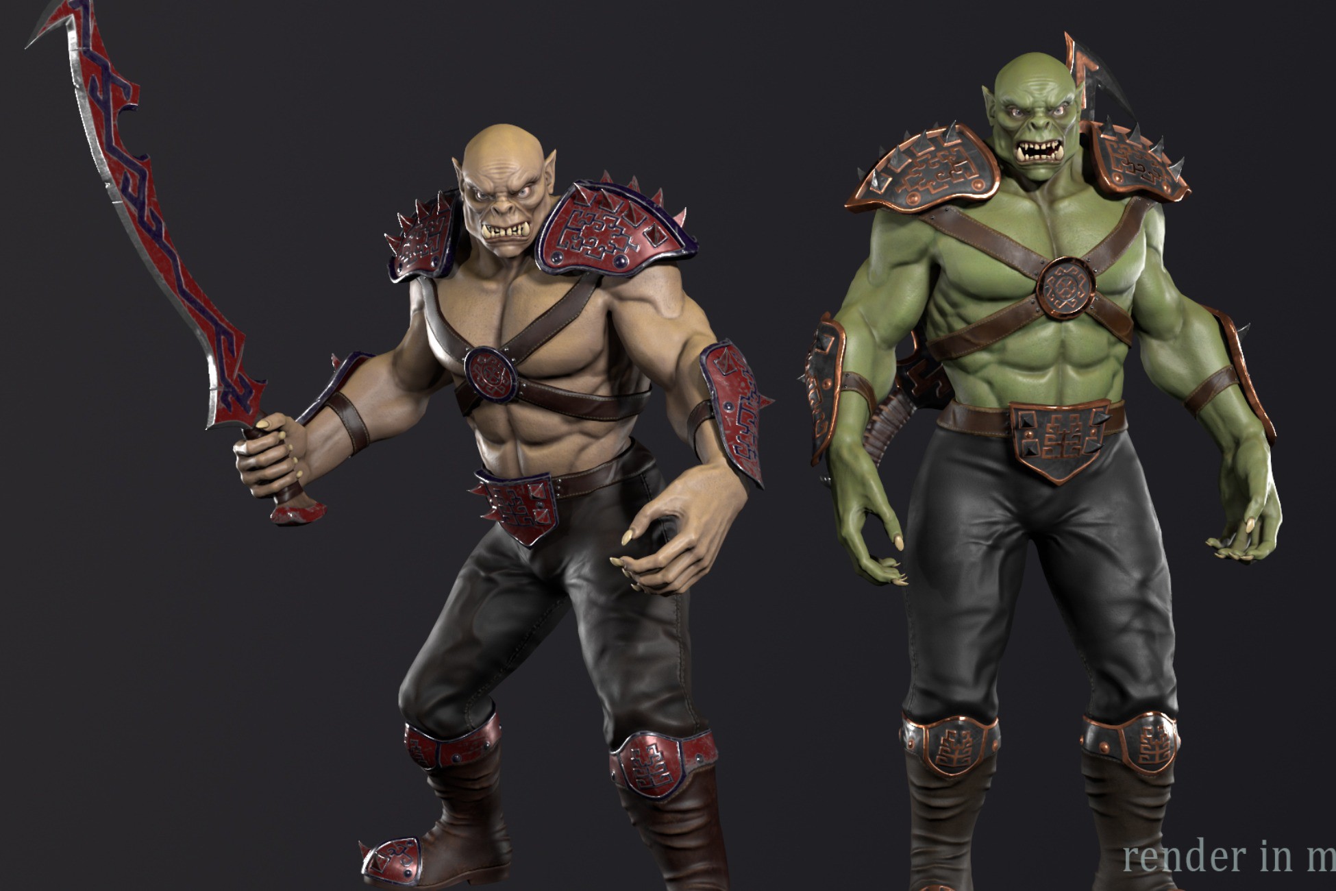 Orc warrior(modular) | Characters | Unity Asset Store