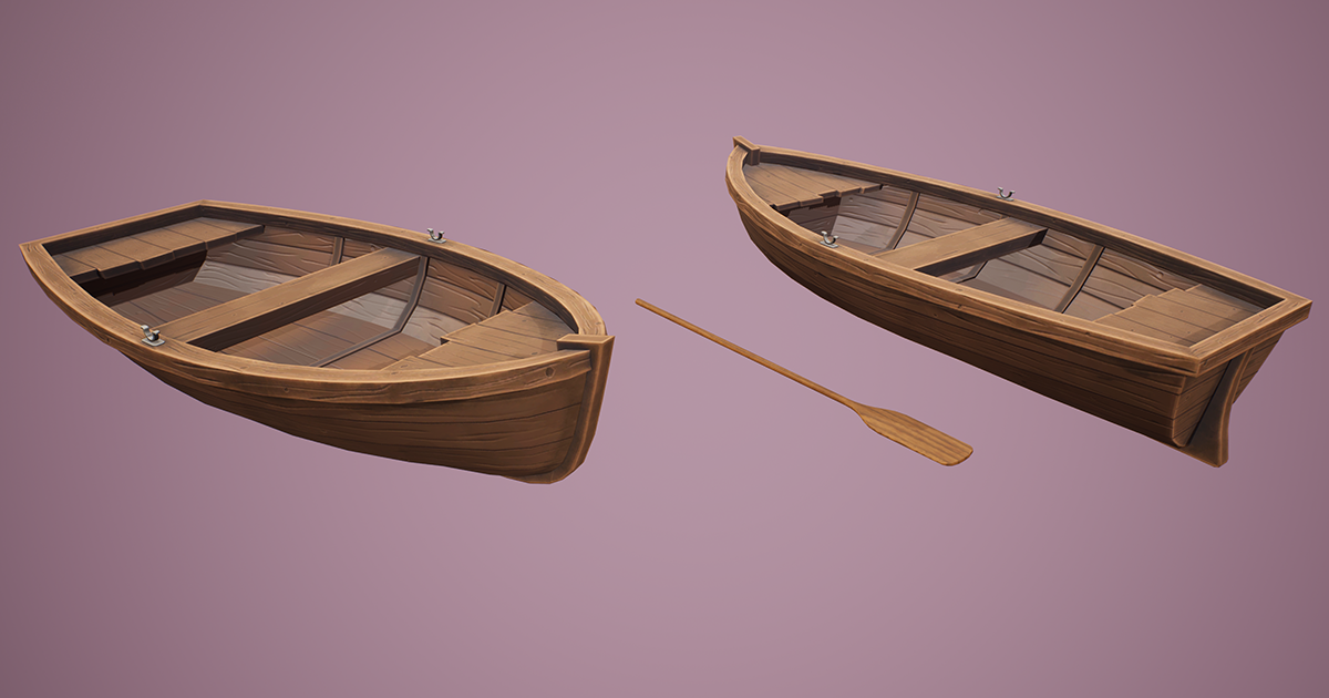 Stylized Wooden Boat | 3D Tools | Unity Asset Store