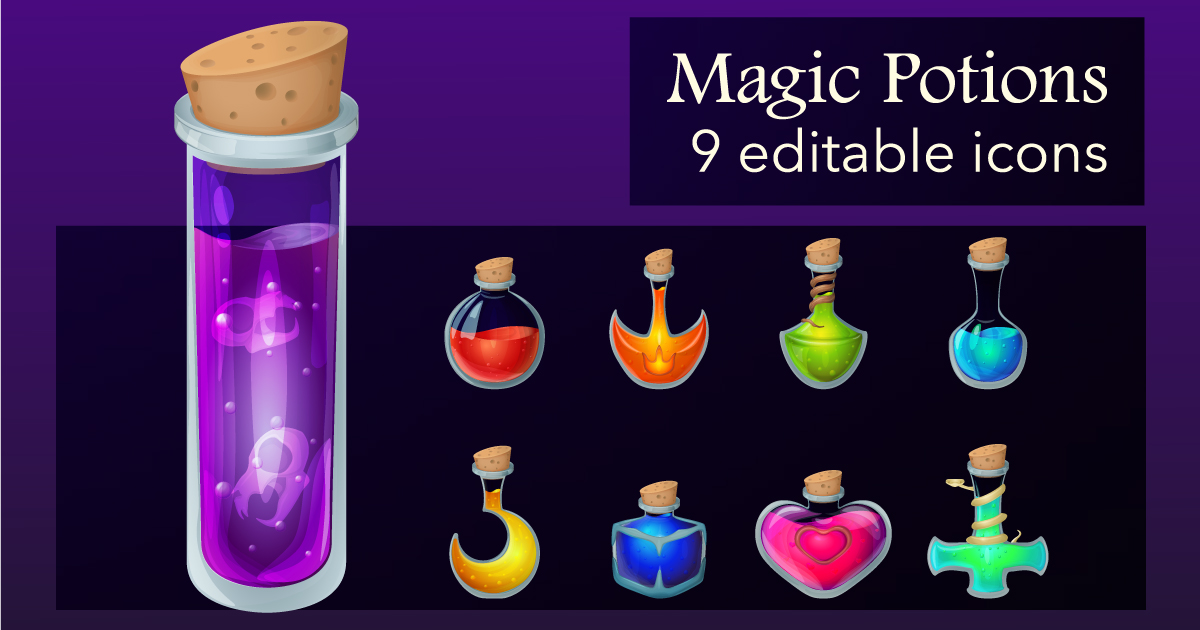 Magic Potions | 2D Characters | Unity Asset Store