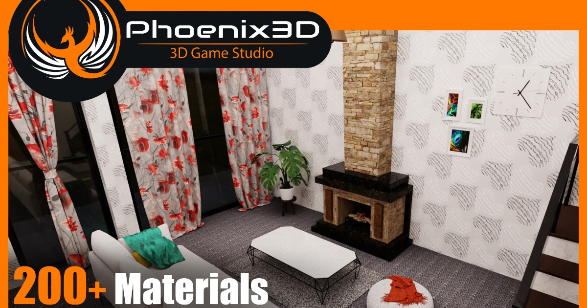 P3D: Indoor Design 2 (Wallpaper & Carpet & Curtain) | 2D Tiles | Unity ...