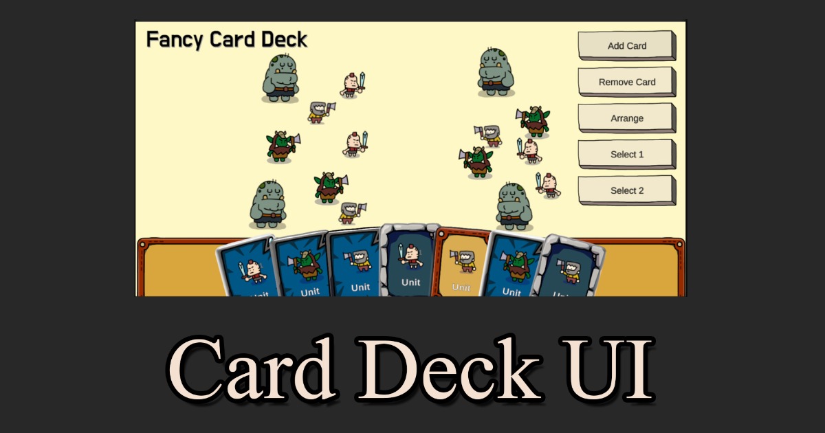 Fancy Deck UI | 2D GUI | Unity Asset Store