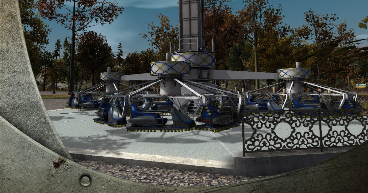 High Detail Fairground Ride 08 - Ikarus | 3D Props | Unity Asset Store