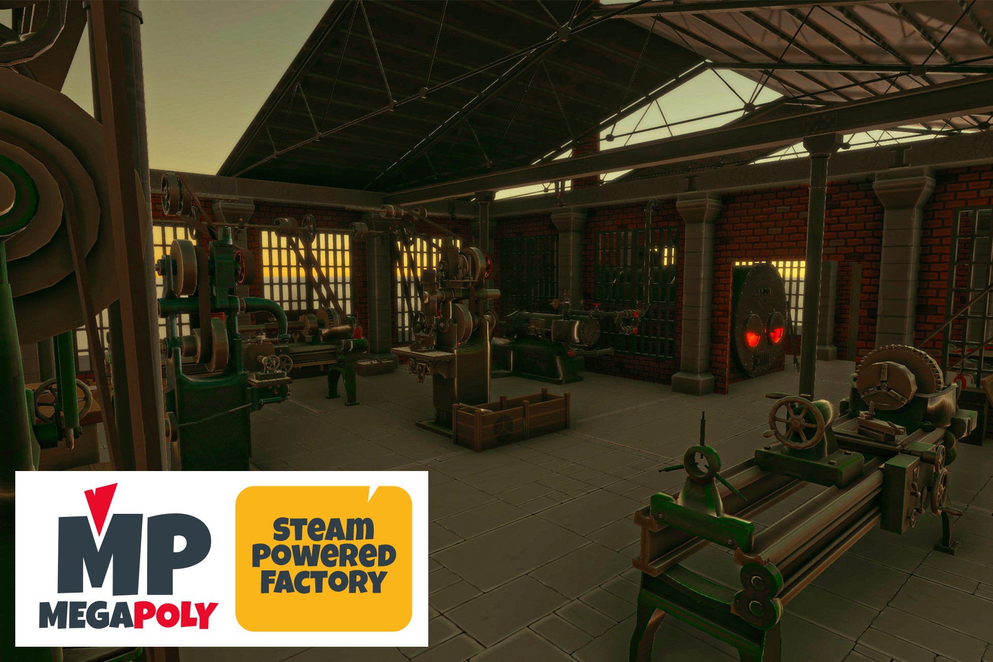 Steam Powered Factory | 3D Industrial | Unity Asset Store