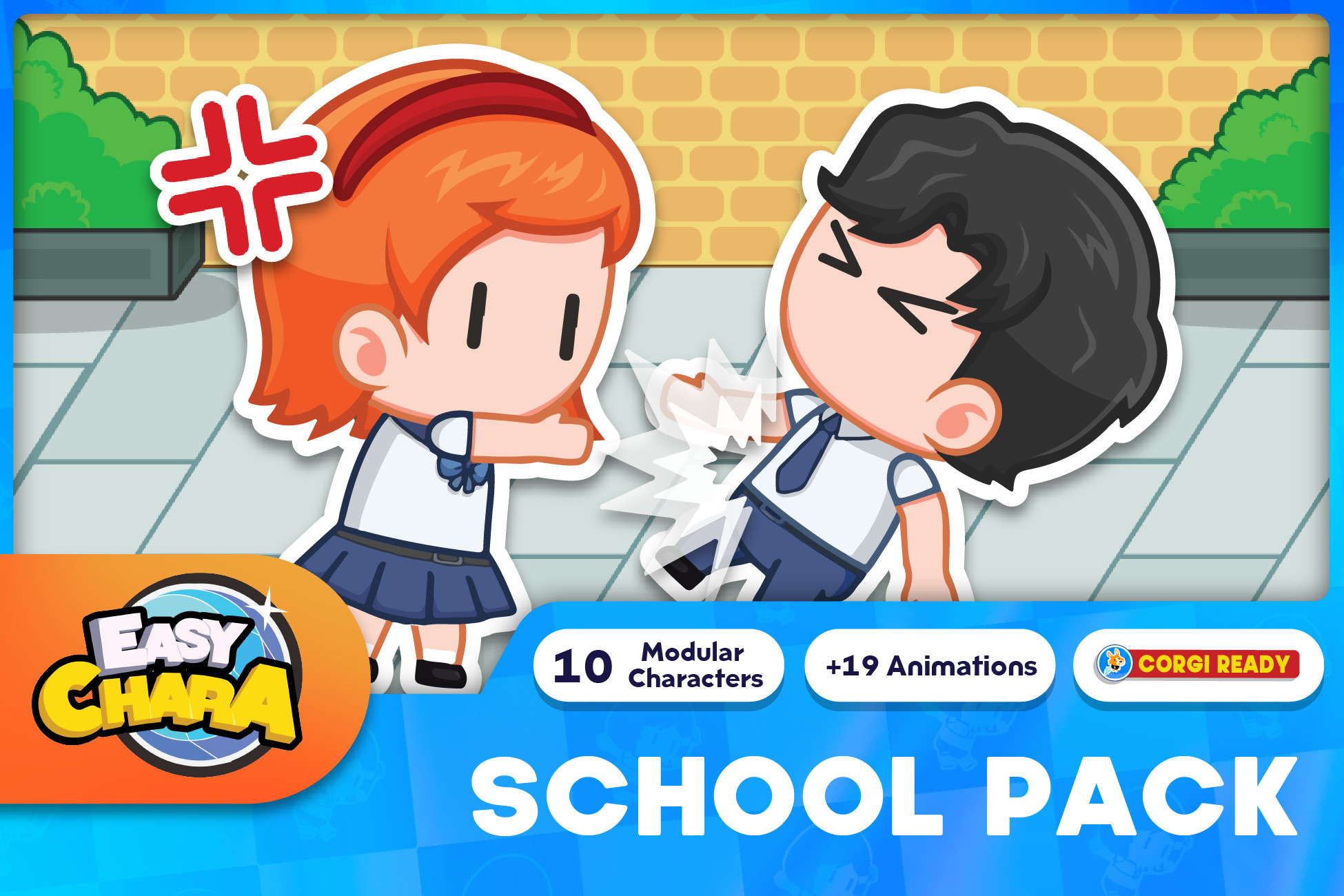 School 2D Character Pack – Easy Chara | 2D Characters | Unity Asset Store