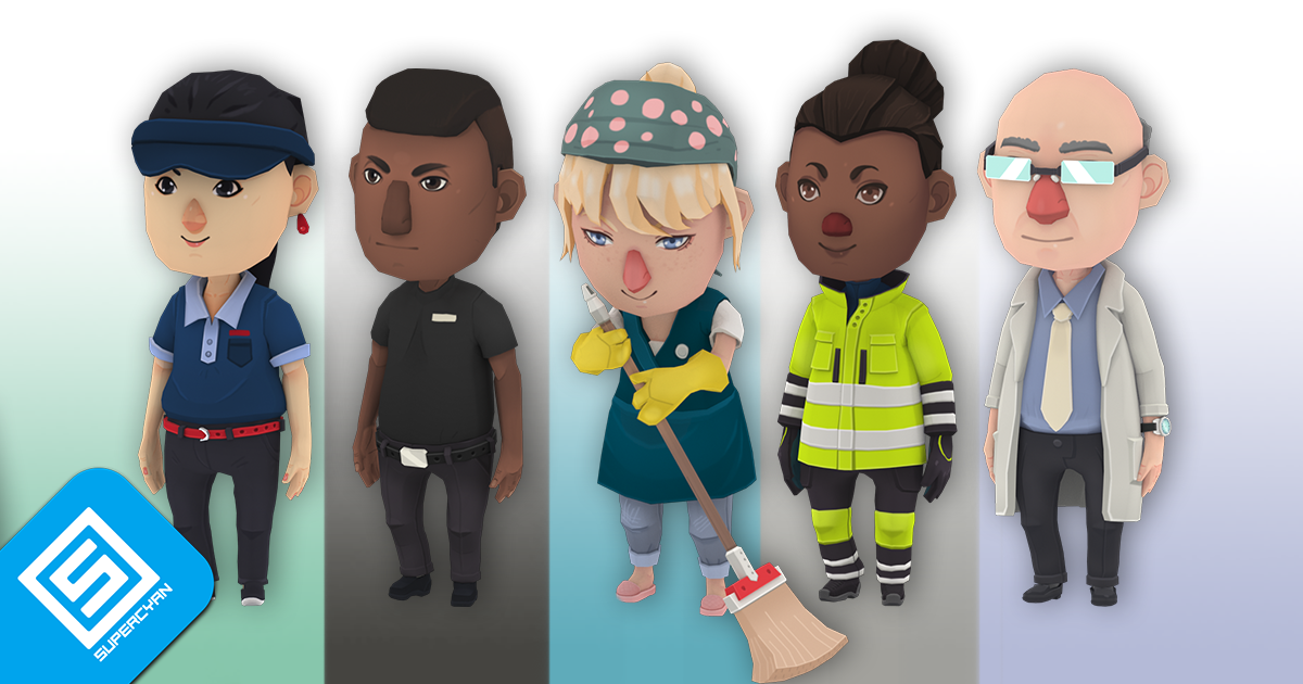Mega Pack: Professions | 3D Humanoids | Unity Asset Store