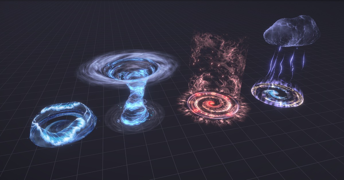 Elemental Magic Spells VFX Bundle | ビジュアルエフェクト | Unity Asset Store