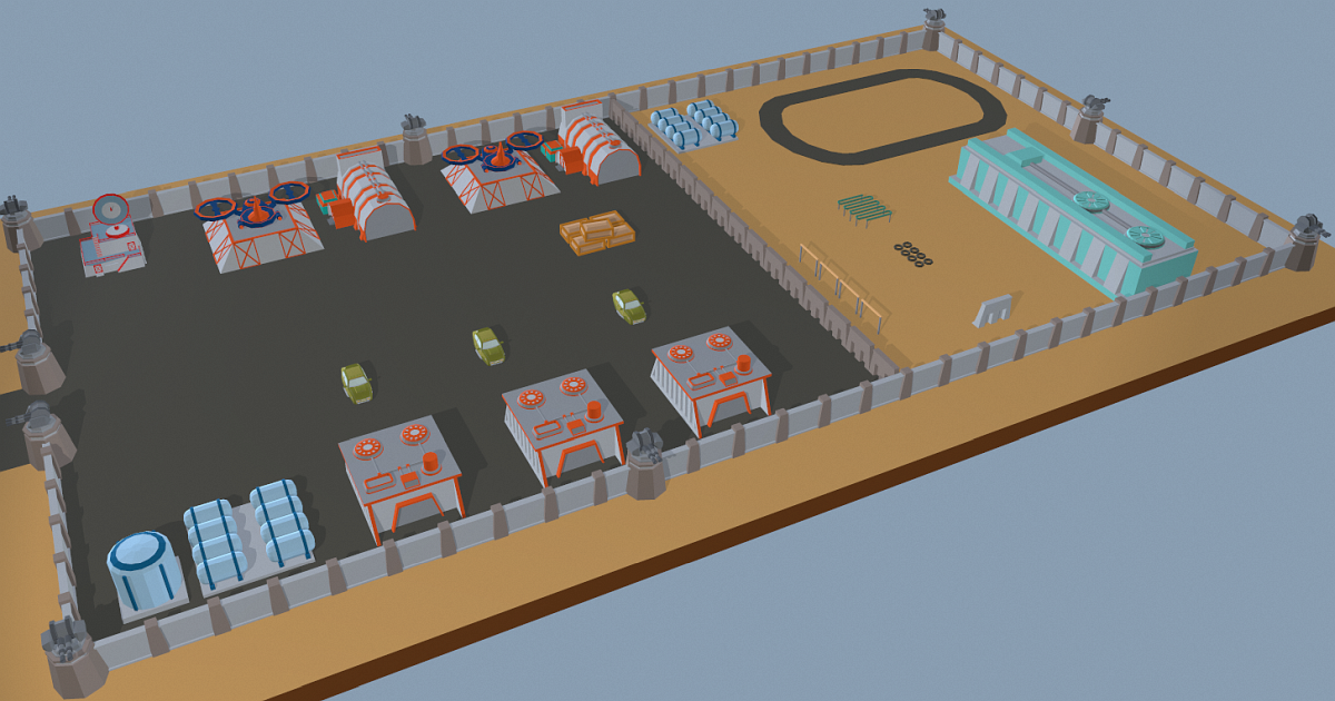 Military base | 3D Industrial | Unity Asset Store