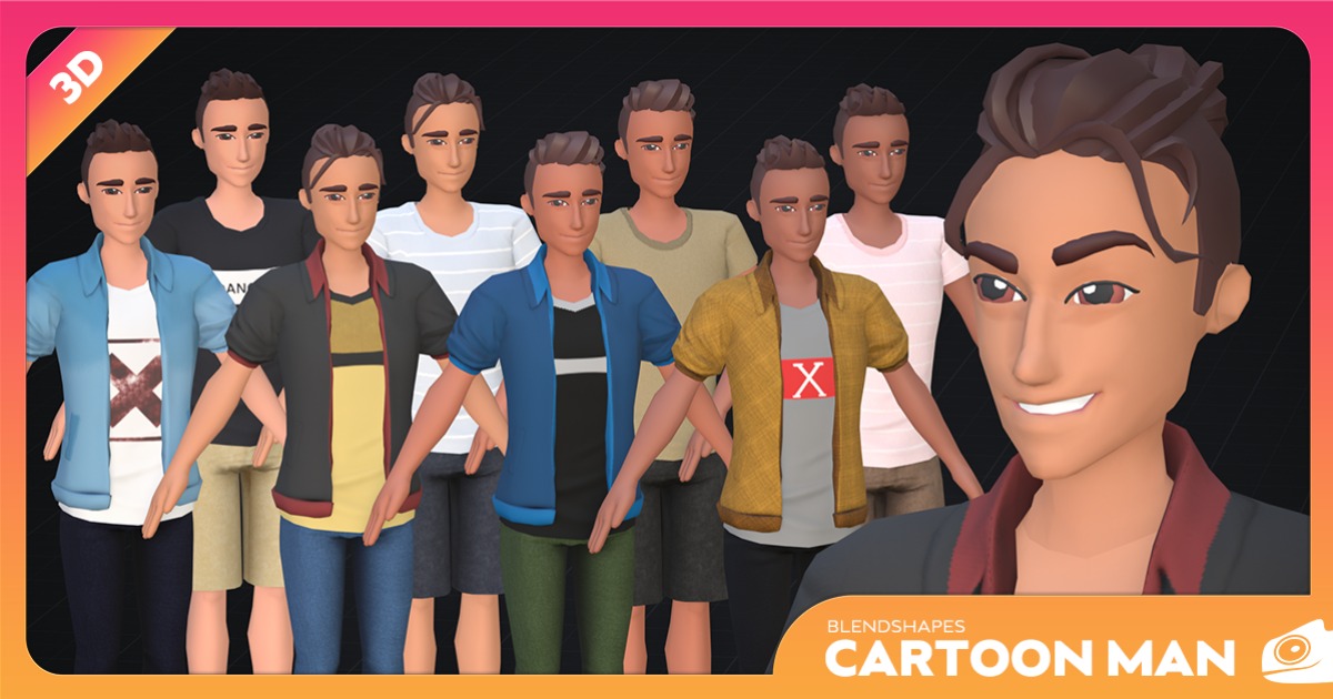Cartoon Man | 3D Characters | Unity Asset Store