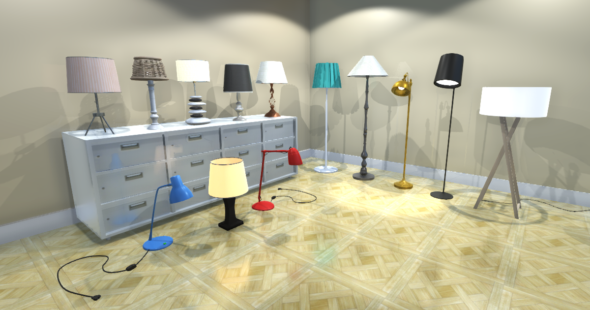 Lamps Pack | 3D Interior | Unity Asset Store