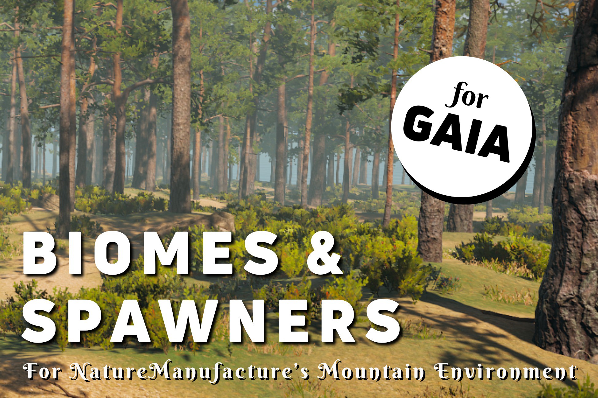 Biomes & Spawners for Gaia - NatureManufacture's Mountain Environment | Terrain | Unity Asset Store