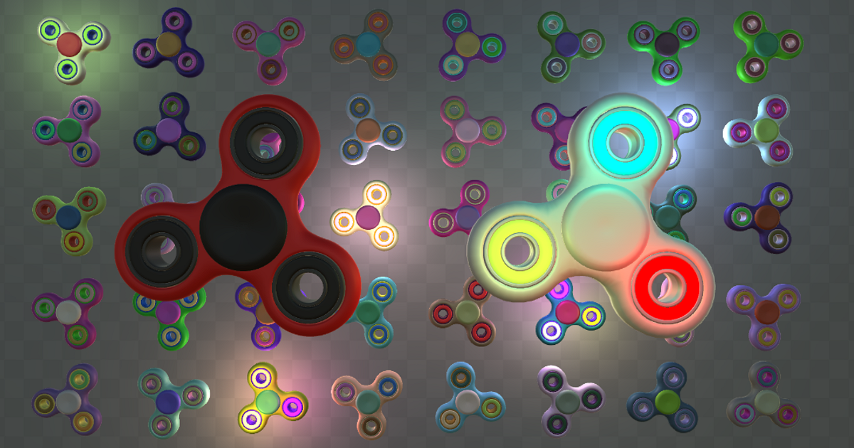 Fidget Spinner DSB | 3D Props | Unity Asset Store