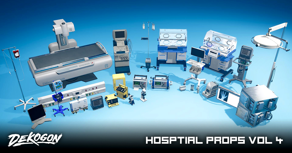 Hospital Props - VOL.4 | 3D Props | Unity Asset Store