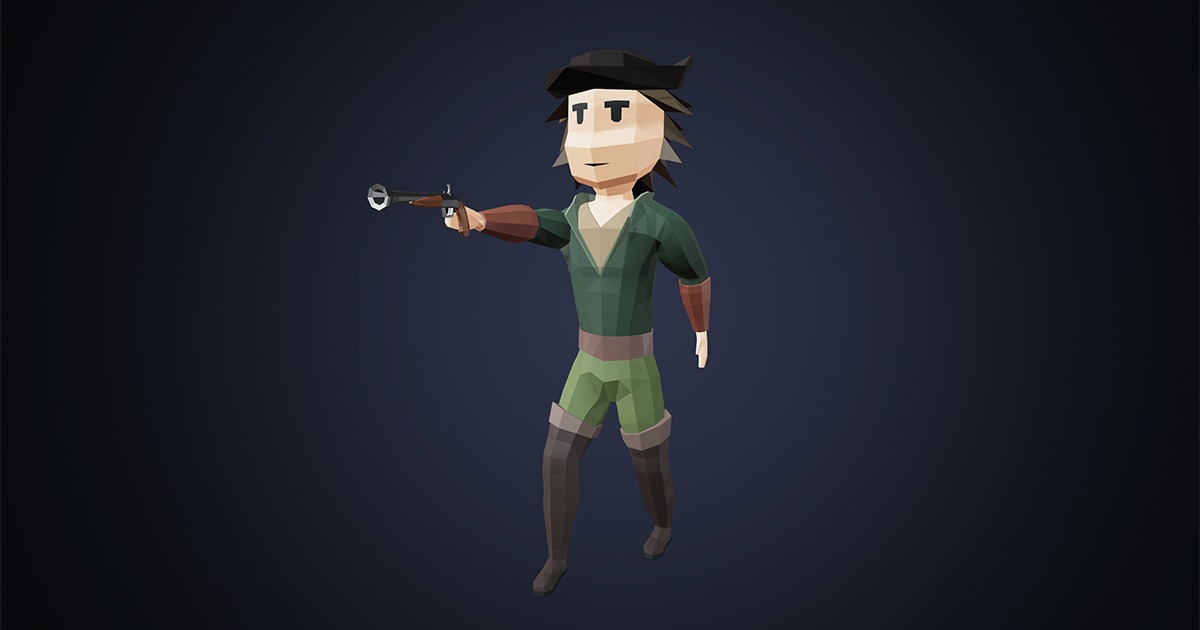Low Poly Art Fantasy Hunter | Characters | Unity Asset Store