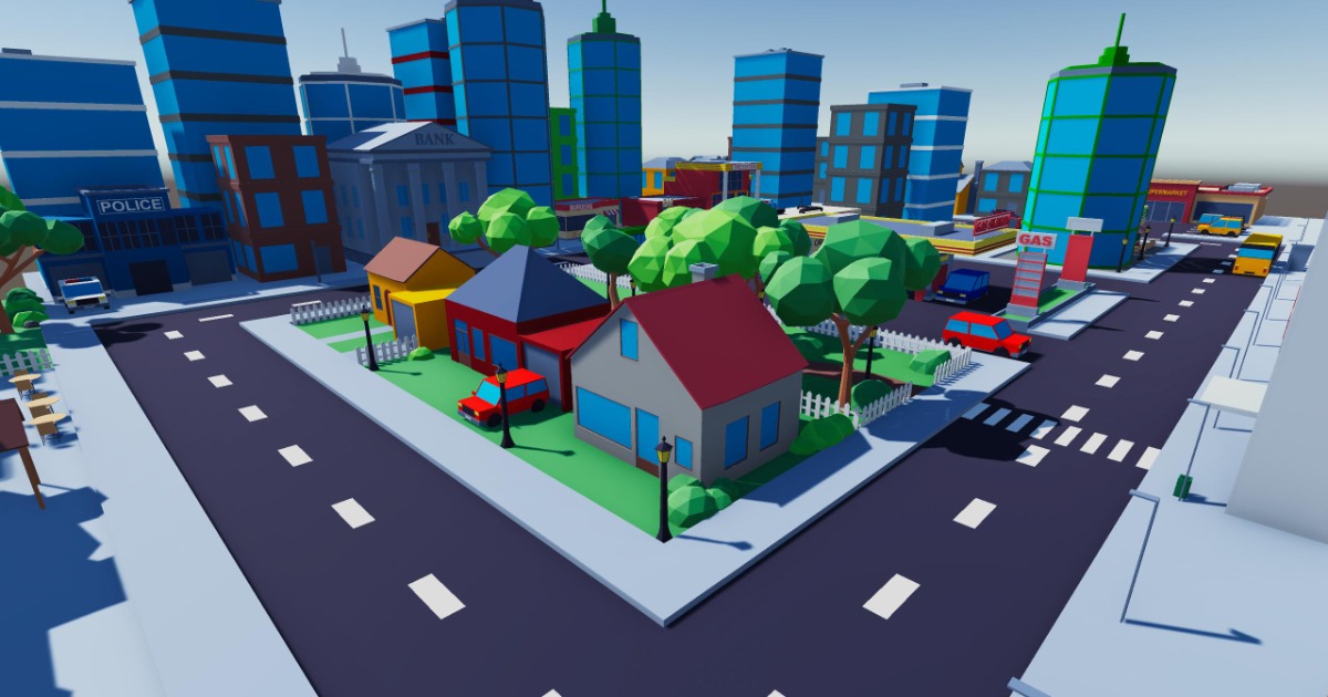 Low Poly City: Package | 3D Urban | Unity Asset Store