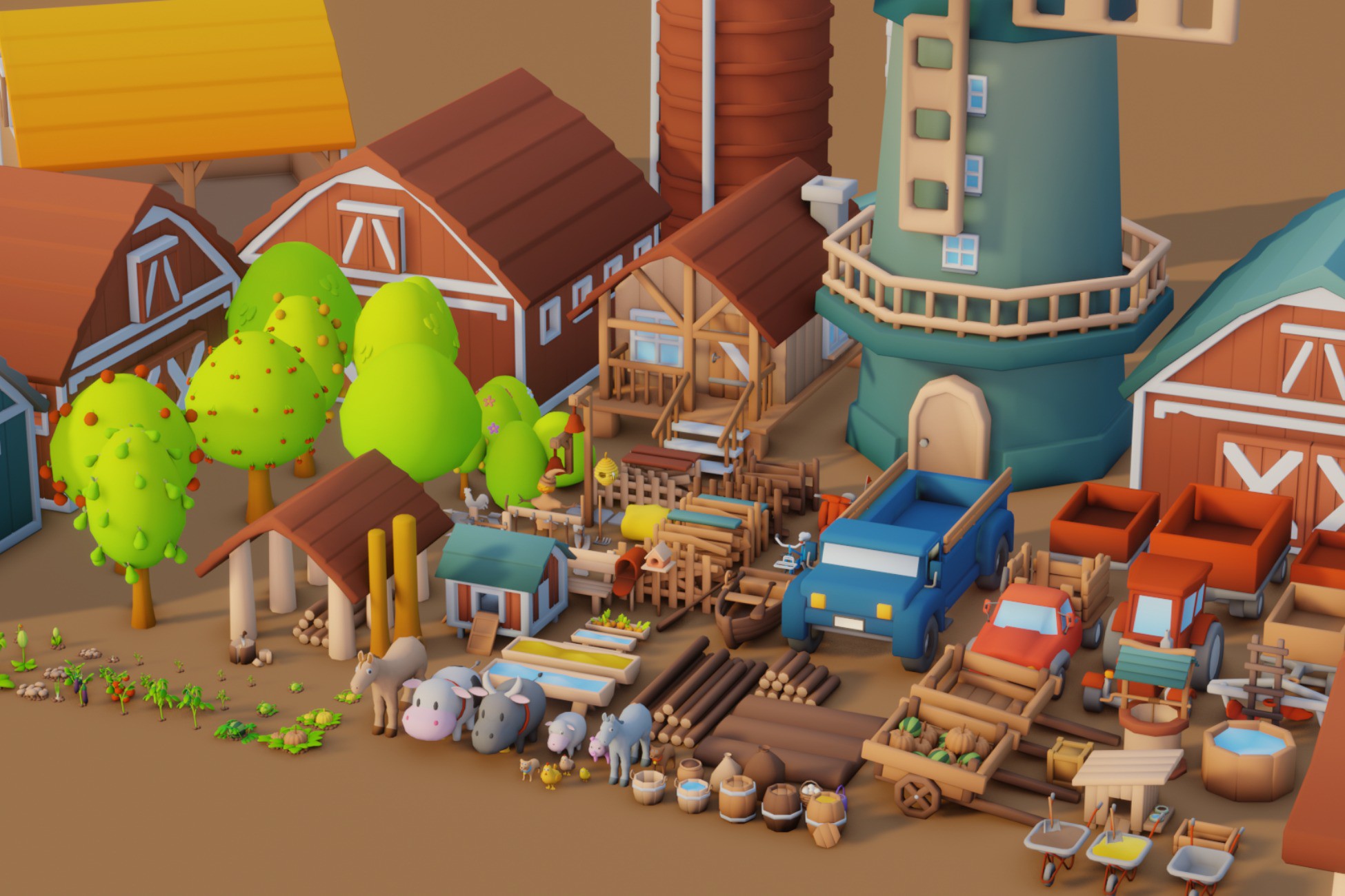 Stylized Farm Pack | 3D Environments | Unity Asset Store