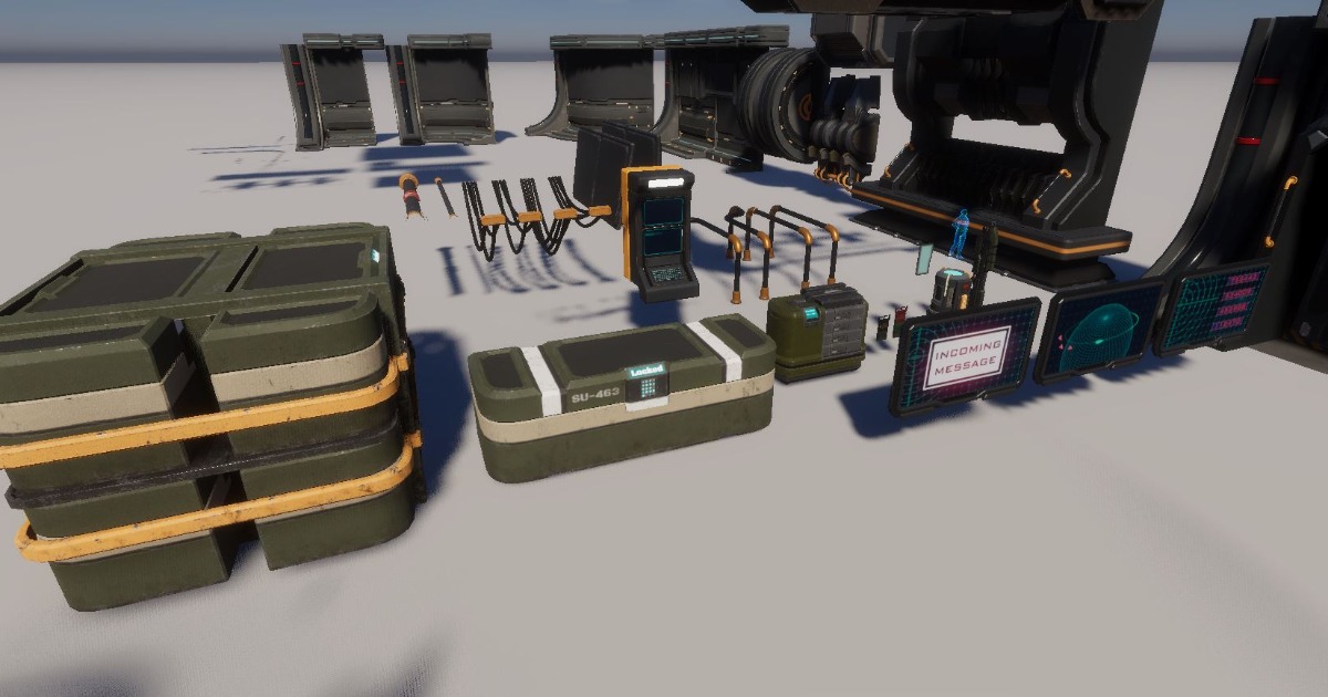 Sci-Fi Control Room Modular Set | 3D Sci-Fi | Unity Asset Store